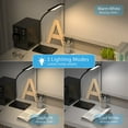 TROND LED Desk Lamp Dimmer, Flexible Gooseneck Task Lamp, 3 Color ...
