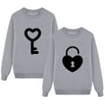 FINALGANG Men's Valentine's Day Festive Hoodie With Heart Key Lock ...