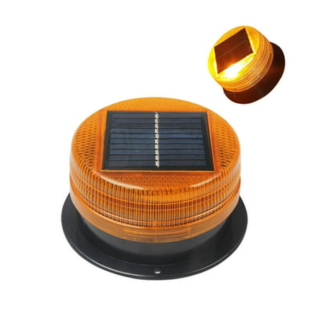 Solar Strobe Warning Light Sensitive LED Warning Lamp Super Bright ...