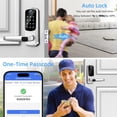 Smart Door Lock with Handle,Keyless Entry & Remote Access,Fingerprint ...