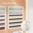 BIBEAR 6-Tier Wall-Mounted Acrylic Nail Polish Organizer - Holds 120 ...