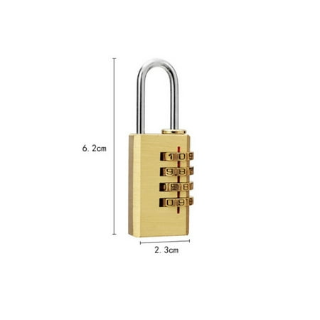 RXIRUCGD Digits Number Mini Padlock Brass Combination Lock Password ...