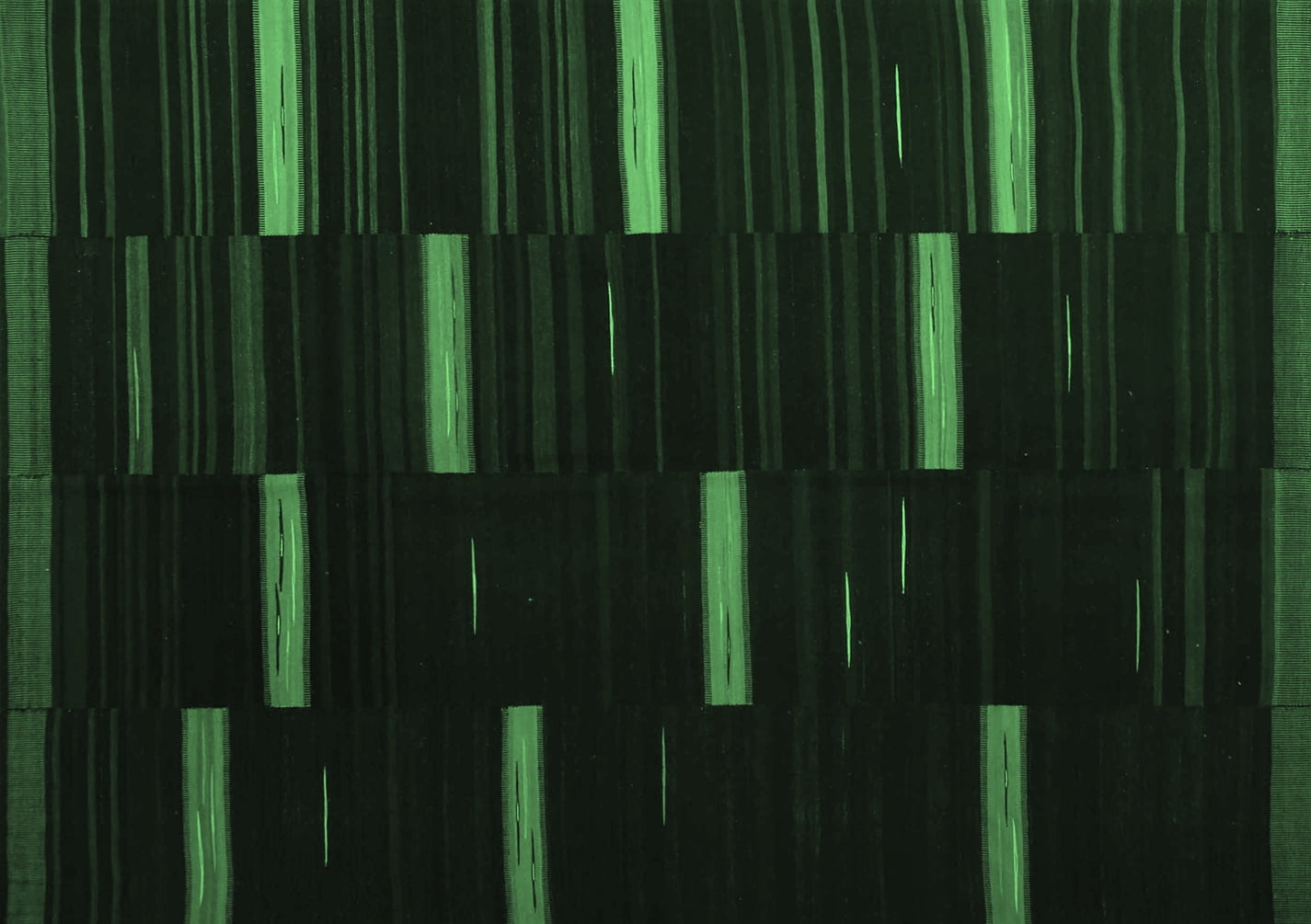 Ahgly Company Indoor Rectangle Abstract Emerald Green Contemporary Area ...