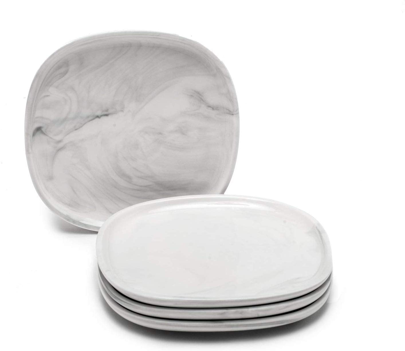 Yedi YCC760, 8-1/2'' Porcelain Square Salad Plate, Marble Collection ...