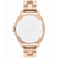 Coach (14503142) Boyfriend Crystal Bezel Logo Dial Rose Gold Toned ...