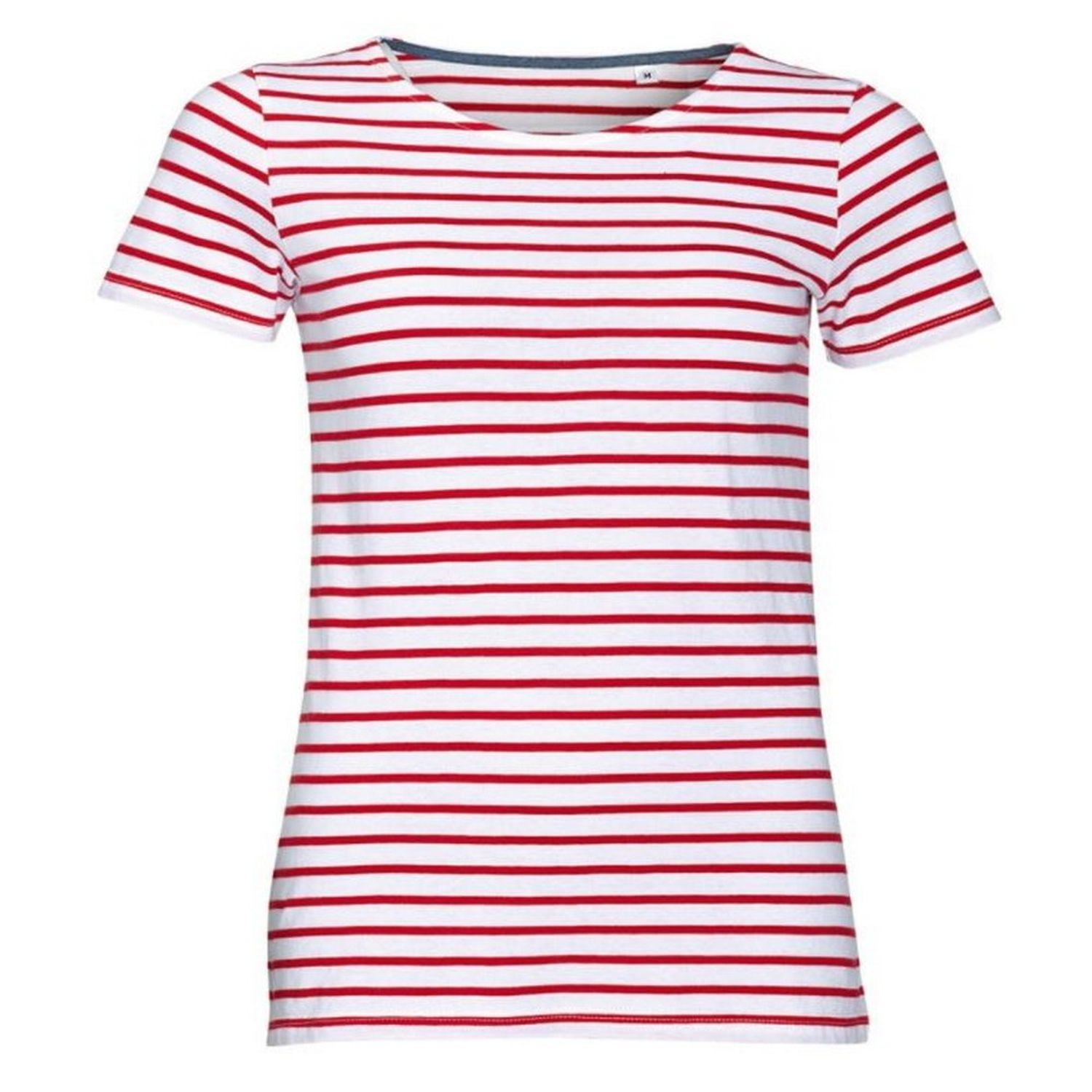 Click here for Sols Sols Womens Miles Striped Short Sleeve T-Shir... prices