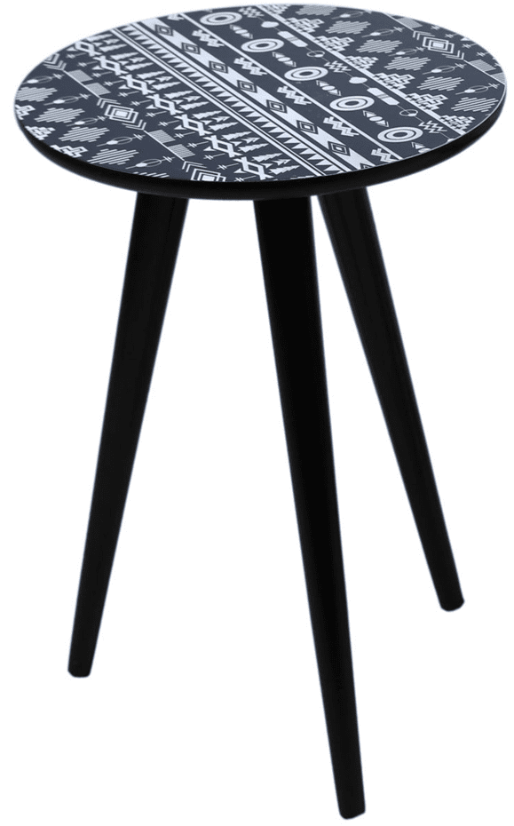 Round Wooden Side Tables, Portable Coffee Tables, End Tables for Living ...