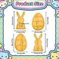 1PC Easter Wooden Serving Tray Bunny Charcuterie Boards Egg Wooden ...