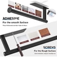 Under Cabinet Paper Towel Holder No Drilling, Self Adhesive Wall Mount ...