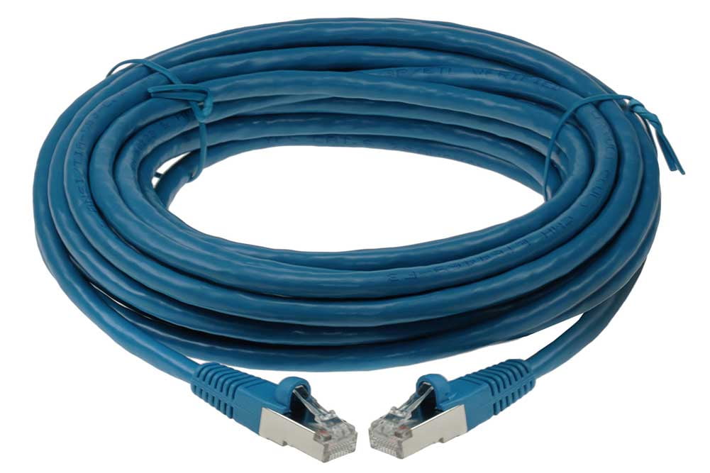 SF Cable Cat6 Shielded Ethernet Cable, 150 feet - Blue - Walmart.com