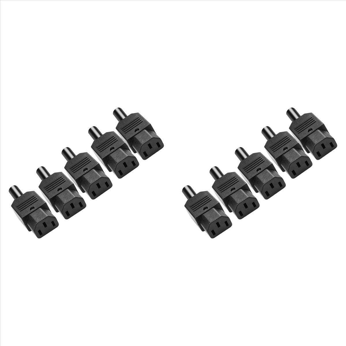10 Conectores de Enchufe de Alimentación IEC C13, Conector de Adaptador ...