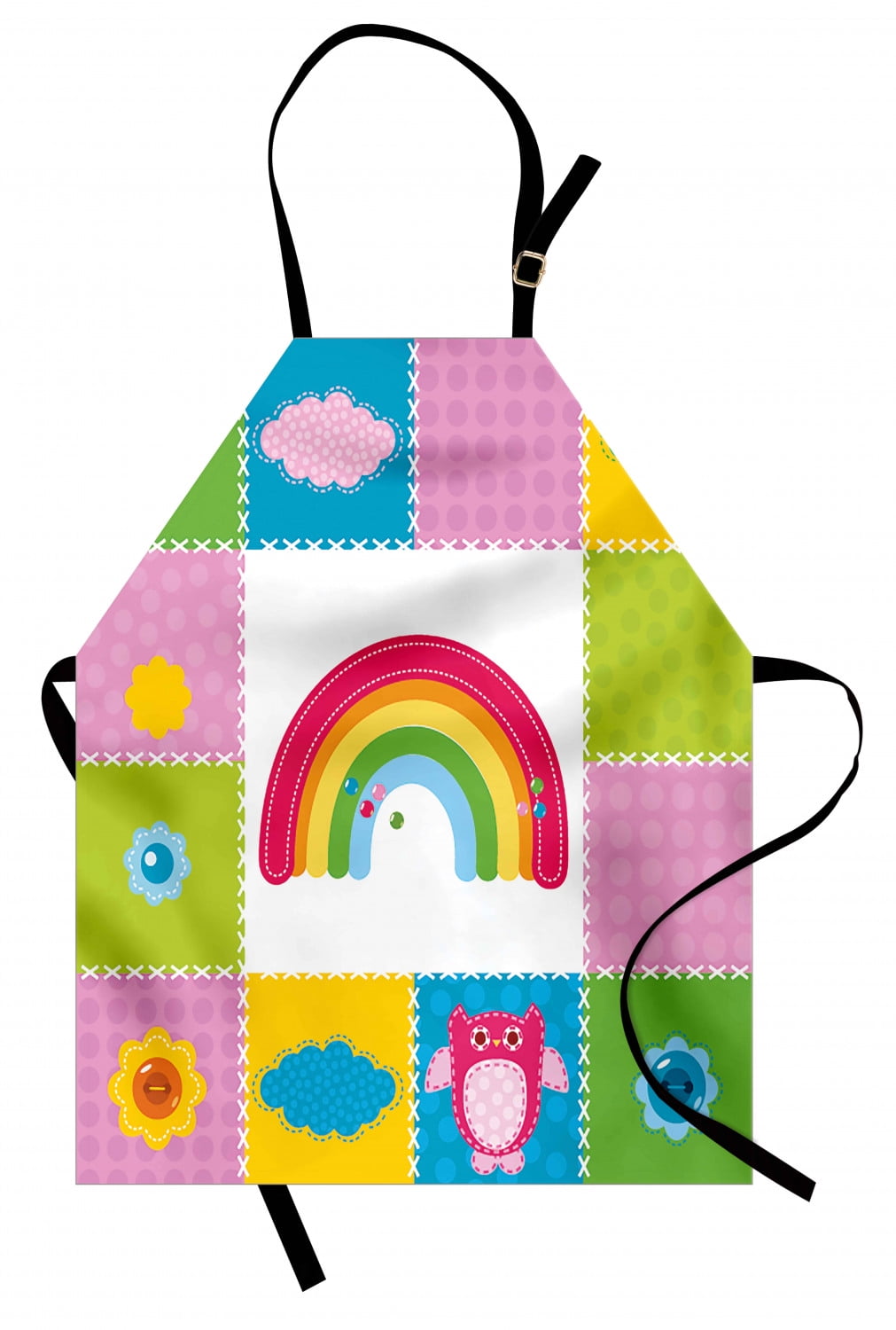 Nursery Apron Squares Stitched Together Sewing Themed Cute Artwork ...