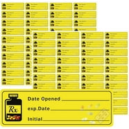 500Pcs White and Red Expiration Date Label Sticker,Medication ...