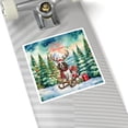 Merry Christmas Santa Reindeer Antlers English Springer Spaniel Sleigh ...