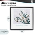 Stupell Industries Paradise Alley White Spring Blooms Black Framed ...