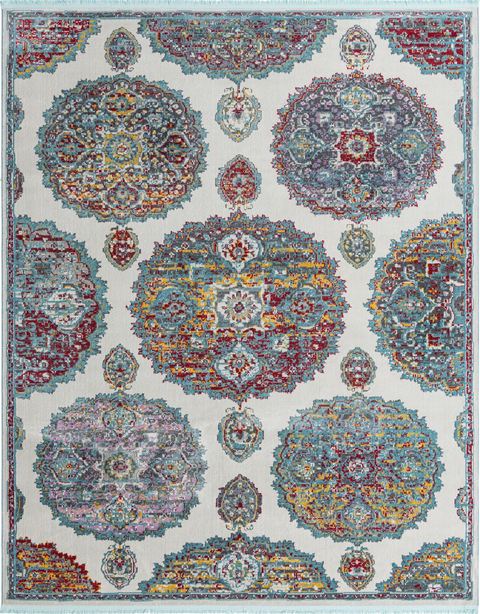 Rugs.com Paragon Collection Rug – 8' x 10' Cream Medium-Pile Rug ...