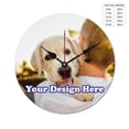 Personalized Large Decorative Wall Clock 24" Custom Any Photo/Logo/Text ...