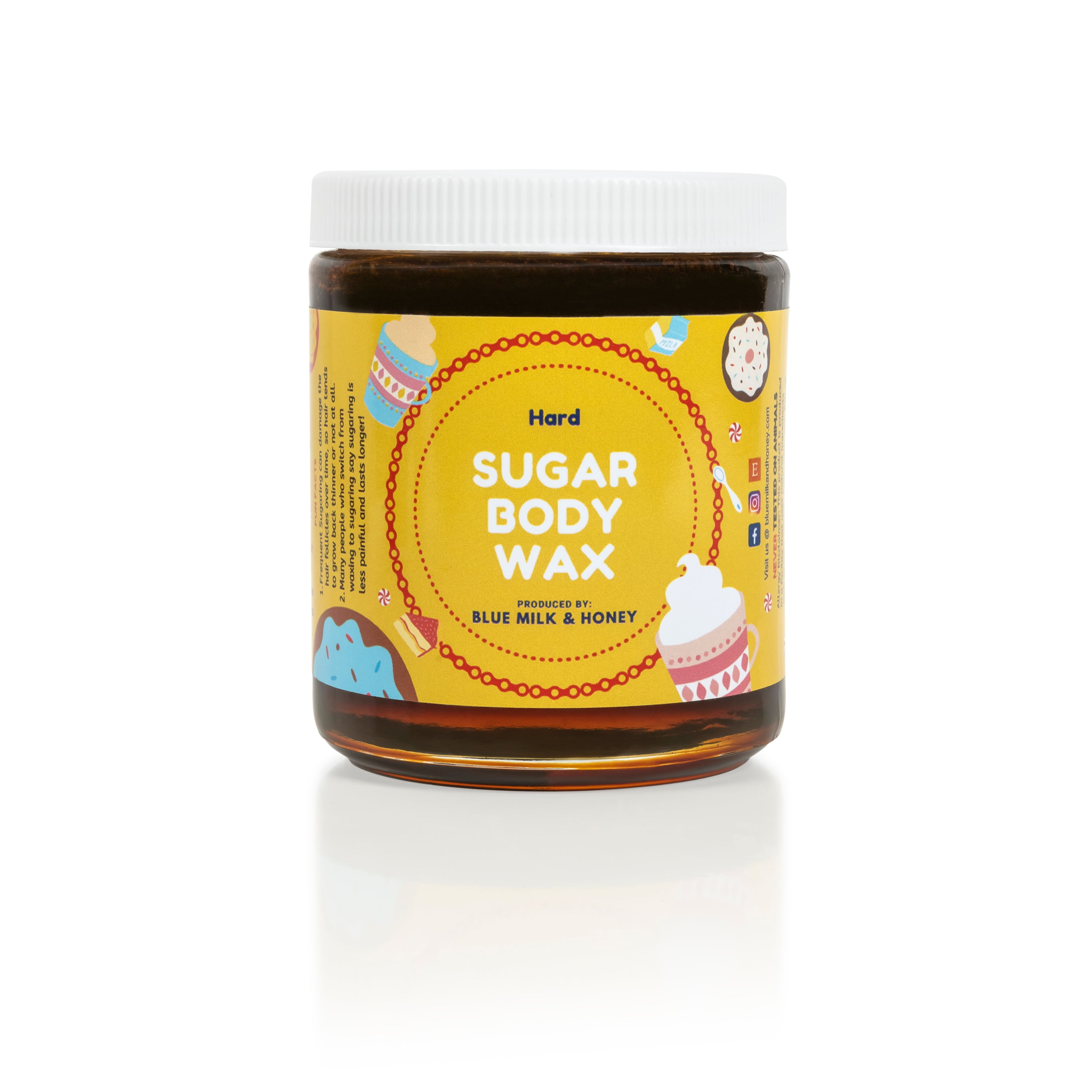 Blue Milk And Honey Brazilian Hard Sugar Wax Sugaring Wax For At Home
