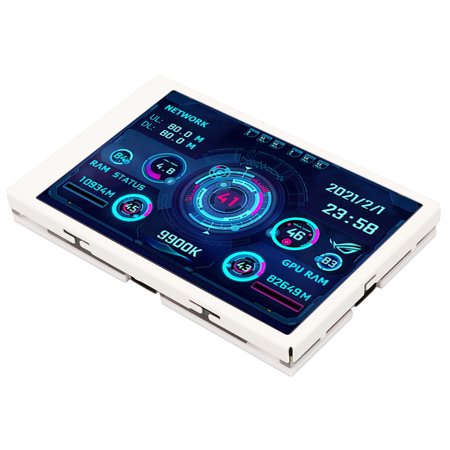 Computer Temp Monitor, 3.5 Inch IPS Full View USB C Rotatable PC CPU ...