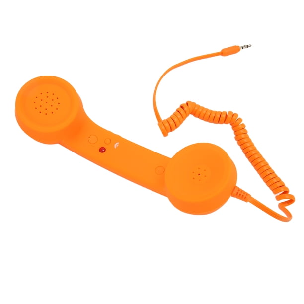 Retro Cell Phone Handset, 3.5mm Plug Retro Radiation Proof Wired ...