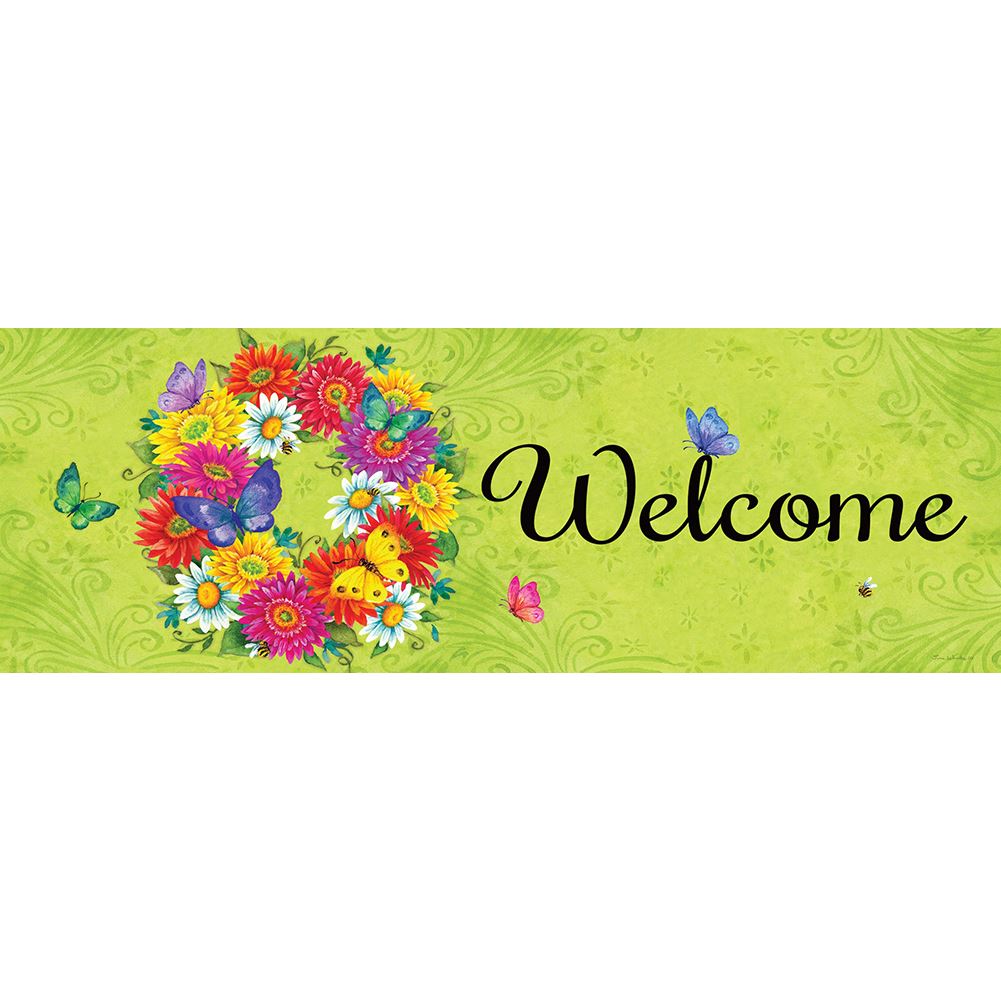 Custom Decor Signature Sign - Daisy Wreath - Walmart.com