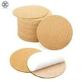 Luxtrada 10/30 Pack Self-Adhesive Cork Round 4 x 4 Inches Cork Backing ...
