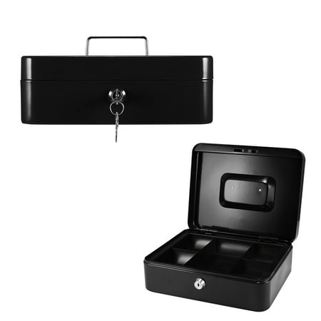 Kasachoy Cash Box Money Bank Deposit Steel Tin Security Petty Cash ...