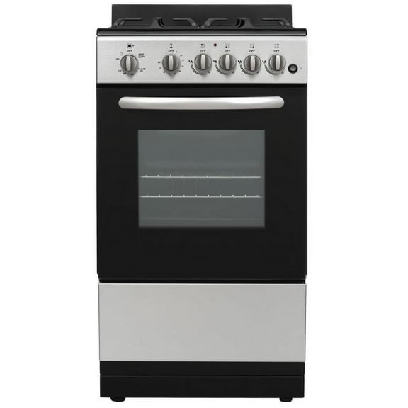 LWW1002B Whirlpool 20" 2.6 Cu ft Gas Range Black, Dimensions 25.9 ...