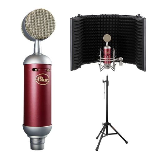 Blue Spark SL Large-Diaphragm Studio Condenser Microphone with Auray RF ...