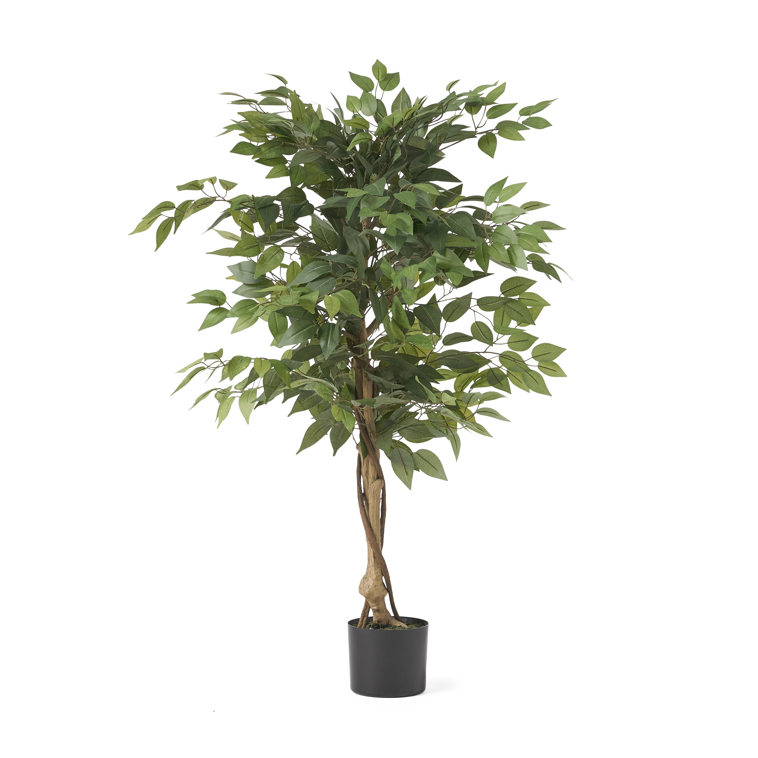Harney 4' x 2' Artificial Tabletop Ficus Tree, Green - Walmart.com