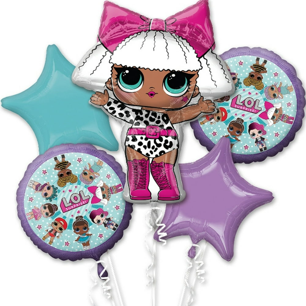 LOL Surprise Foil Balloon Bouquet - Walmart.com - Walmart.com