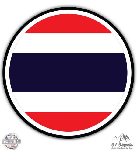 Thailand Flag - 8" Vinyl Sticker - For Car Laptop I-Pad - Waterproof ...