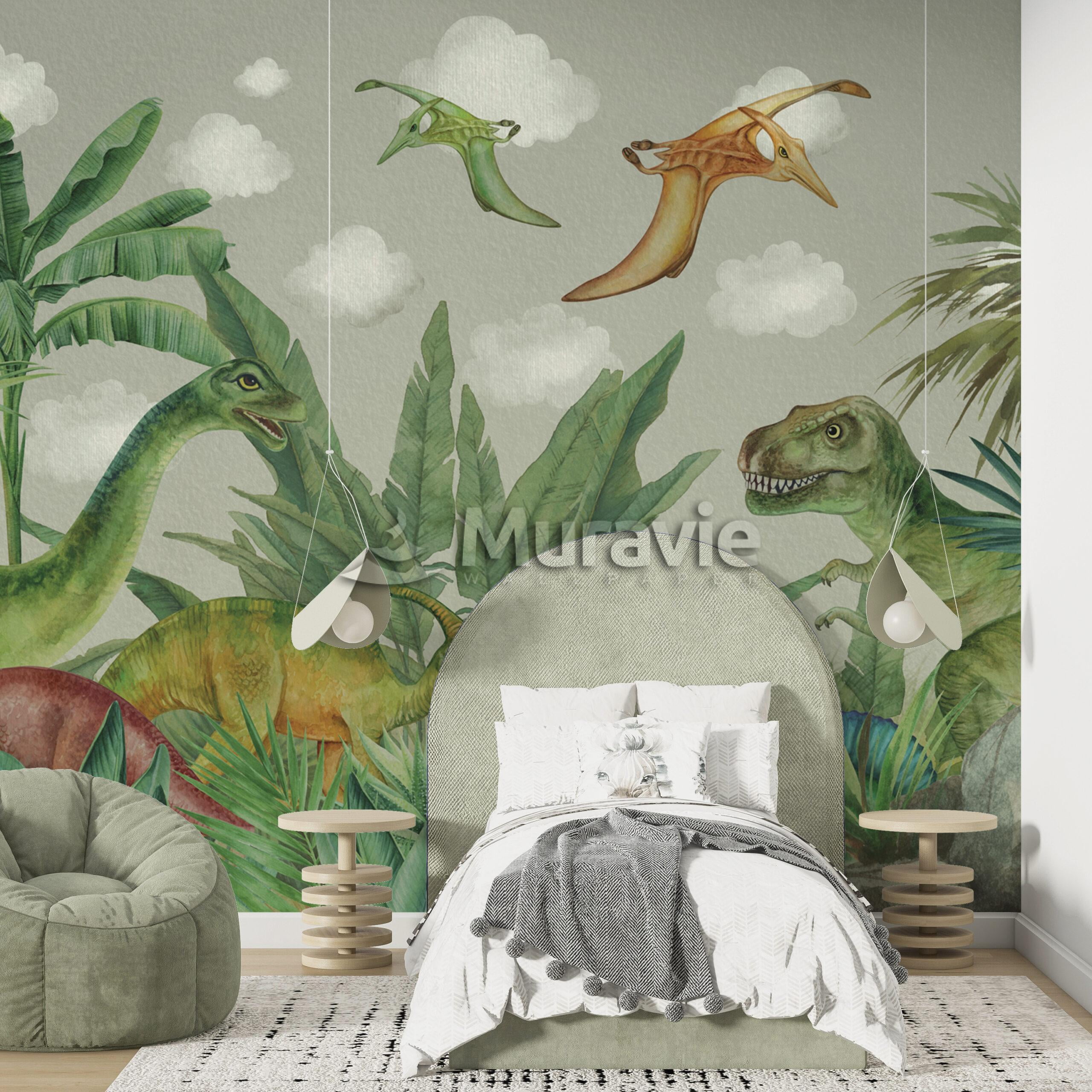 Dinosaurs Boys Wallpaper , Jungle Dino Wallpaper Kids Room - Walmart.com