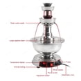 Wine Fountain Machine, 3-Tier Stainless Steel Electric Commercial ...