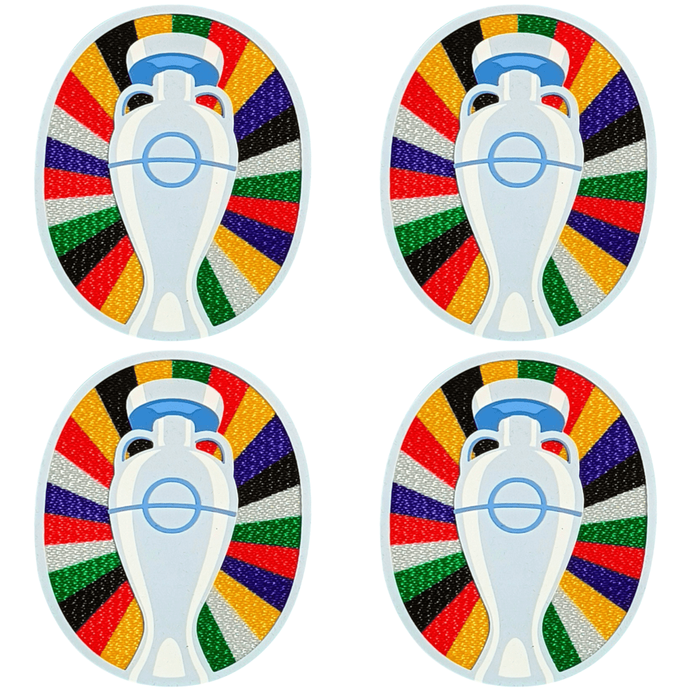 Peggybyg UEFA Euro 2024 Logo Iron on Stickers Washable Long-Lasting ...