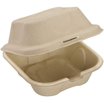 Avant Grub 6" x 6" Wheat Straw Biodegradable Kraft Clamshell Take Out ...