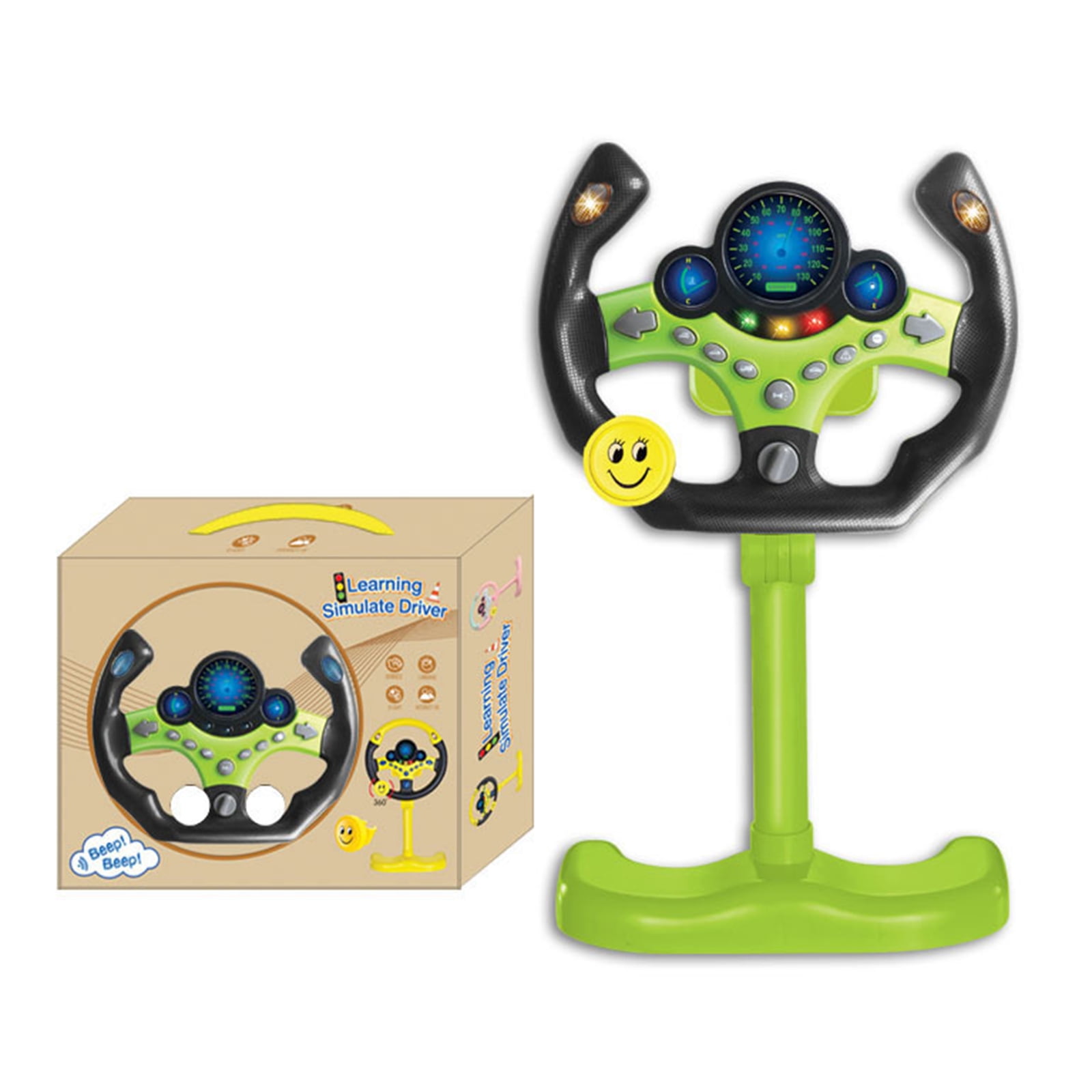 Electric Simulation Steering Wheel Toy with Sound Educational Children ...