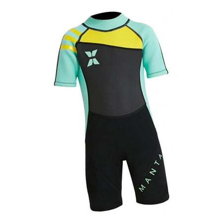 Kids Short Sleeve Wetsuit s Bathing Suit Swimsuit + - Yellow, | Walmart ...