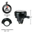 Gamexcel Classic Bicycle Bell, Black Aluminum Bike Bell for Handlebars ...