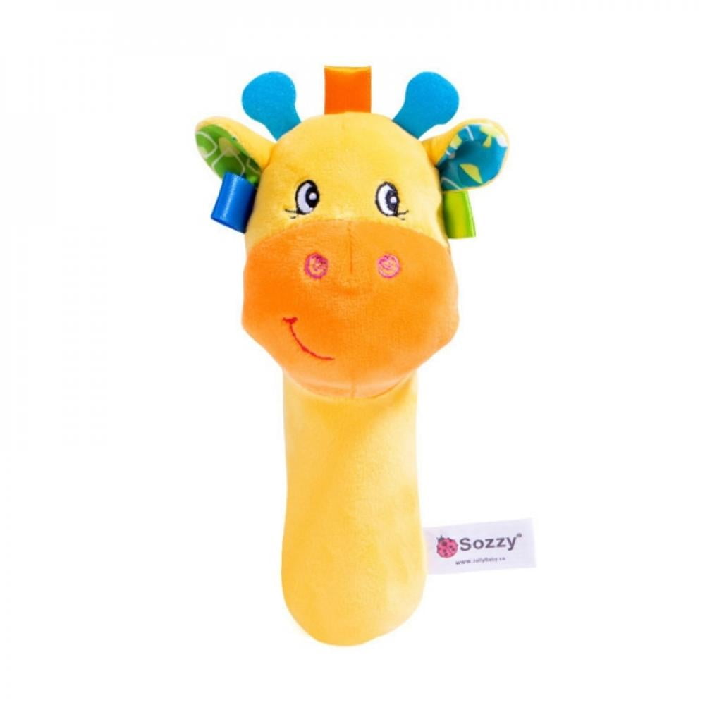 Baozhu Cartoon Stuffed Animal Baby Soft Plush Hand Rattle Squeaker ...
