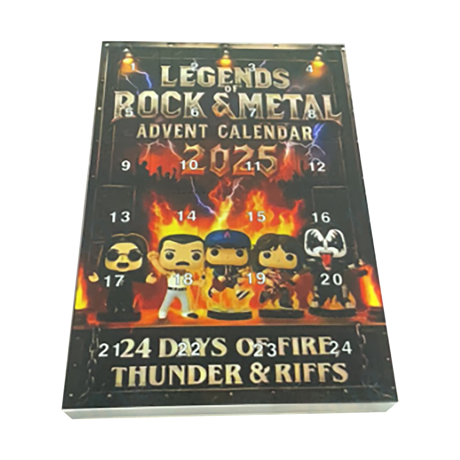 2025 Rock & Metal Advent Calendar – 24 Acrylic Hanging Ornaments ...
