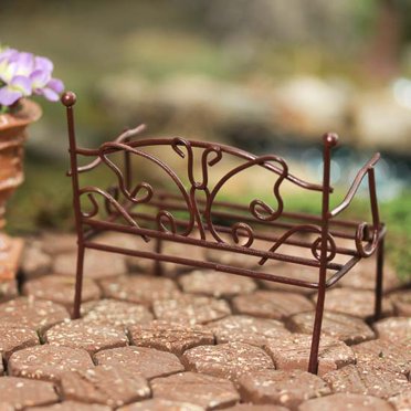 Mini Garden Bench 1.75X2.5X4.4In Resin - Walmart.com