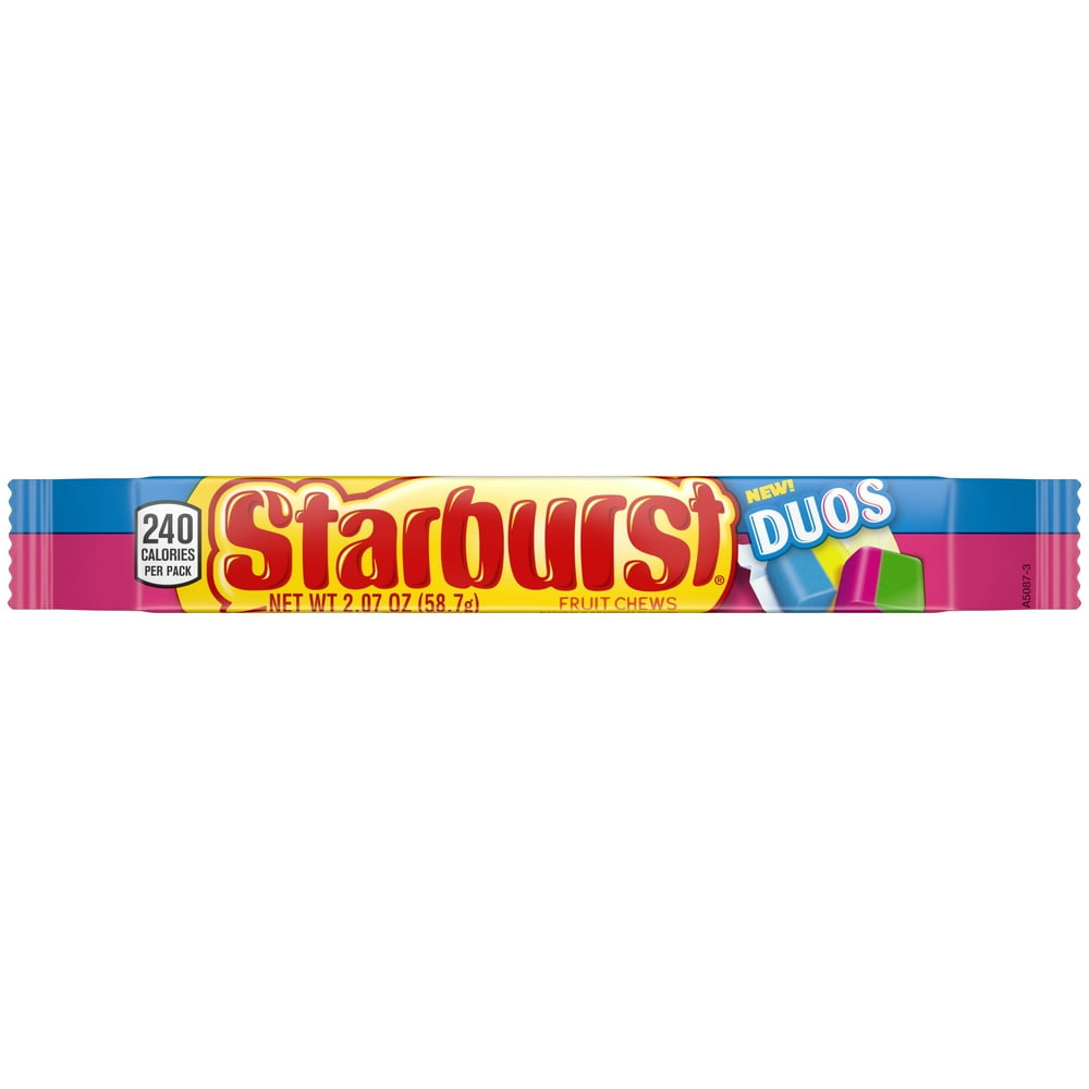 Starburst Duos Fruit Chews Candy, 2.07 ounce - Walmart.com - Walmart.com