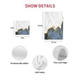 Blue Gold Marble Kitchen Dish Towels for Drying Dishes Set of 4, Modern ...
