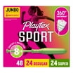 Playtex Sport Unscented Tampons Reg, Super, Super Plus 32 Count for ...