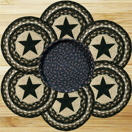 Earth Rugs 56-313BS Black Star Trivets in a Basket | Walmart Canada