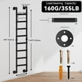 8-Rung Wall Mounted Ladder Heavy-Duty Metal 8FT Egress Window & Loft ...