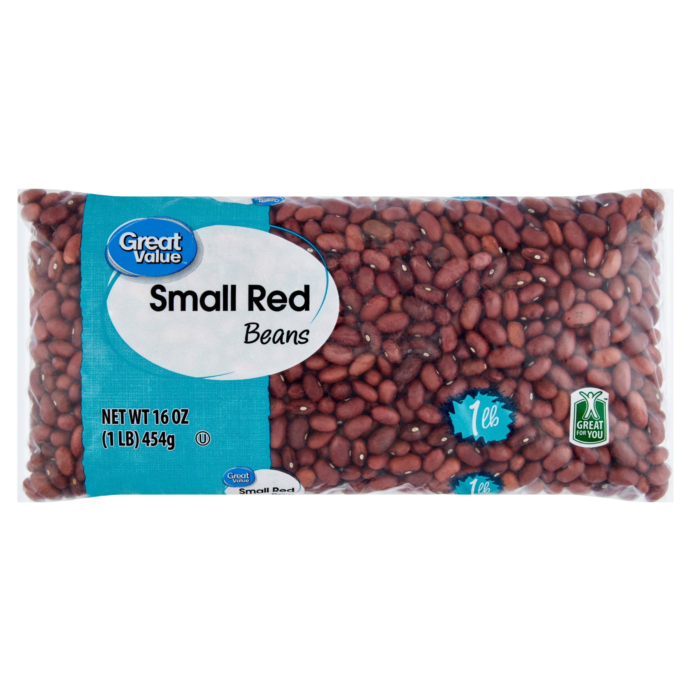 Great Value Small Red Beans, 1 lb - Walmart.com