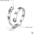 Unisex Stainless Steel Simple Christian Hollow Cross Engraved Faith ...