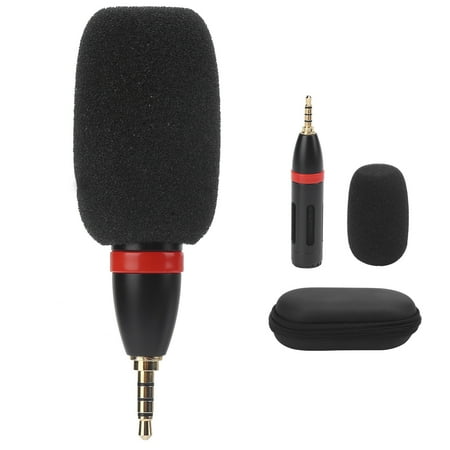 FLAMEEN Mini Microphone For Phone,EY‑650A 3.5mm Mobile Live Broadcast ...